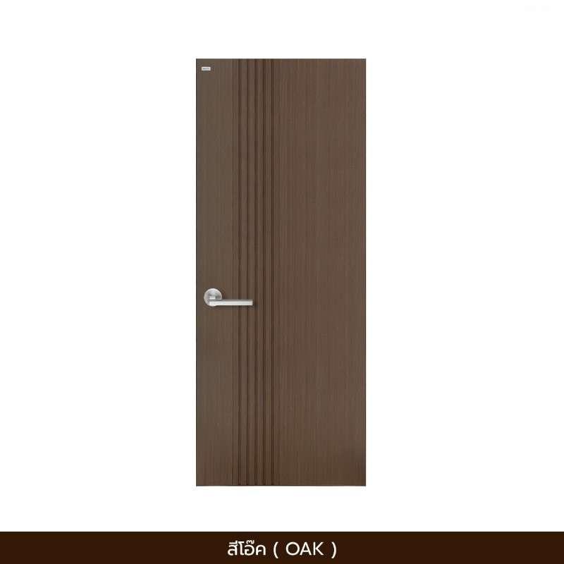ประตู WPC รุ่น RIGA 80x200 cm. สีโอ๊ค | ประตู WPC | SCG Home Online